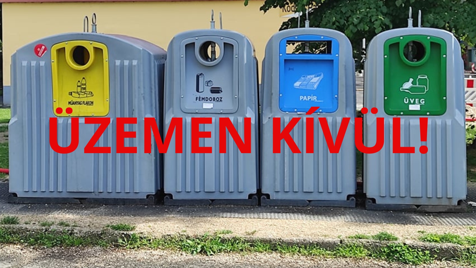 2023. augusztus 3-tól a győri Sáfrány utcai szelektív hulladékgyűjtő ...